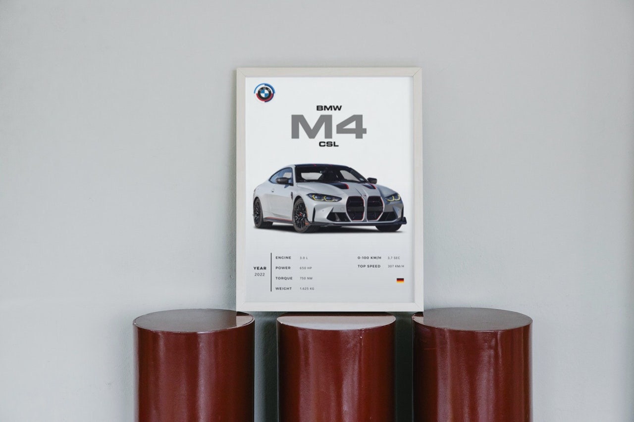 BMW M4 CSL POSTER - Etsy