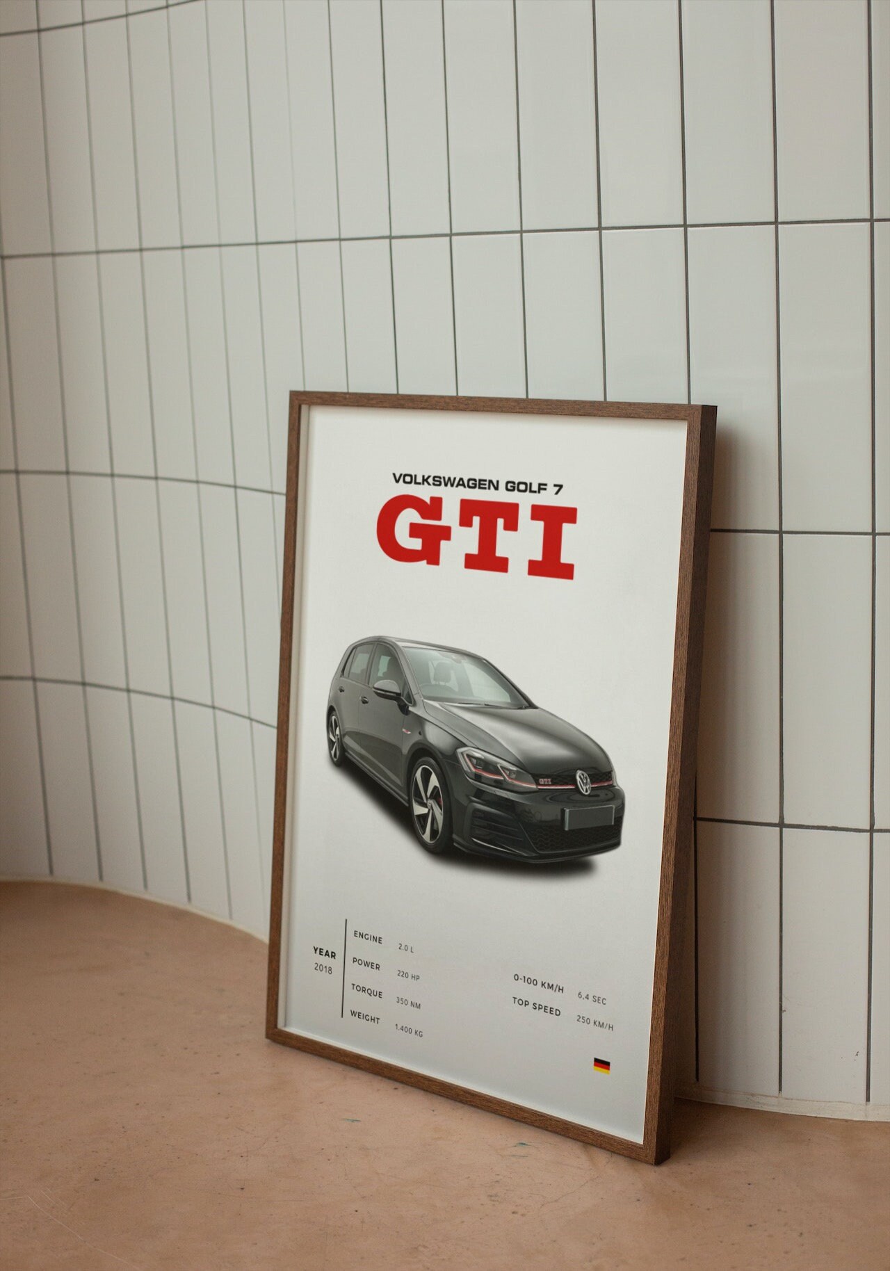 Volkswagen Golf 7 GTI Poster - Etsy