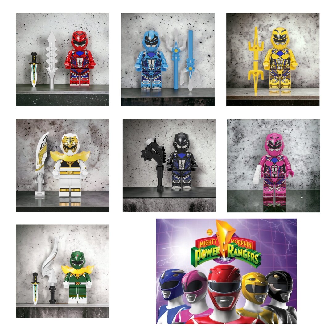 Power Rangers Custom Minifigure Set - Etsy