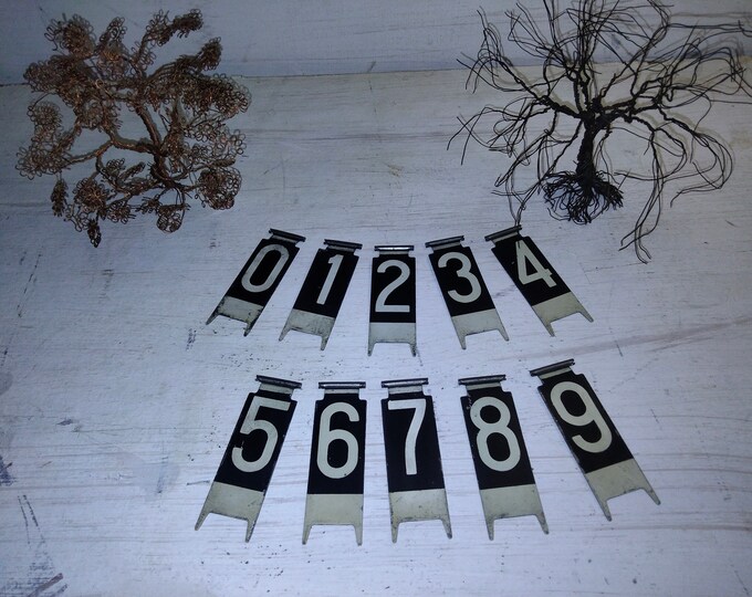 Set of Authentic NCR Cash Register Flags 0-9 - Etsy