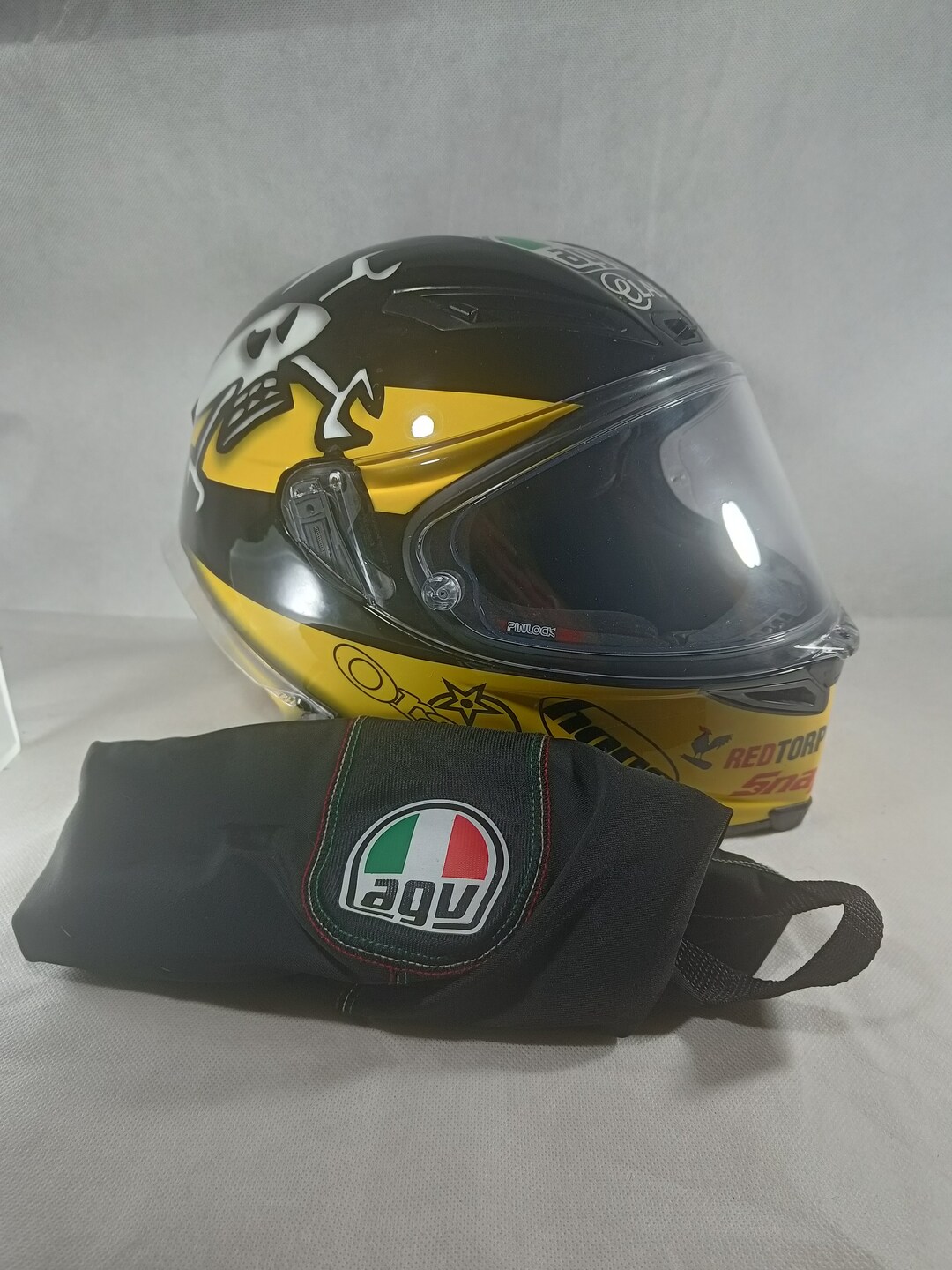 AGV Corsa Guy Martin Iconic Yellow Suzuki IOMTT Race Replica Motorcycle ...