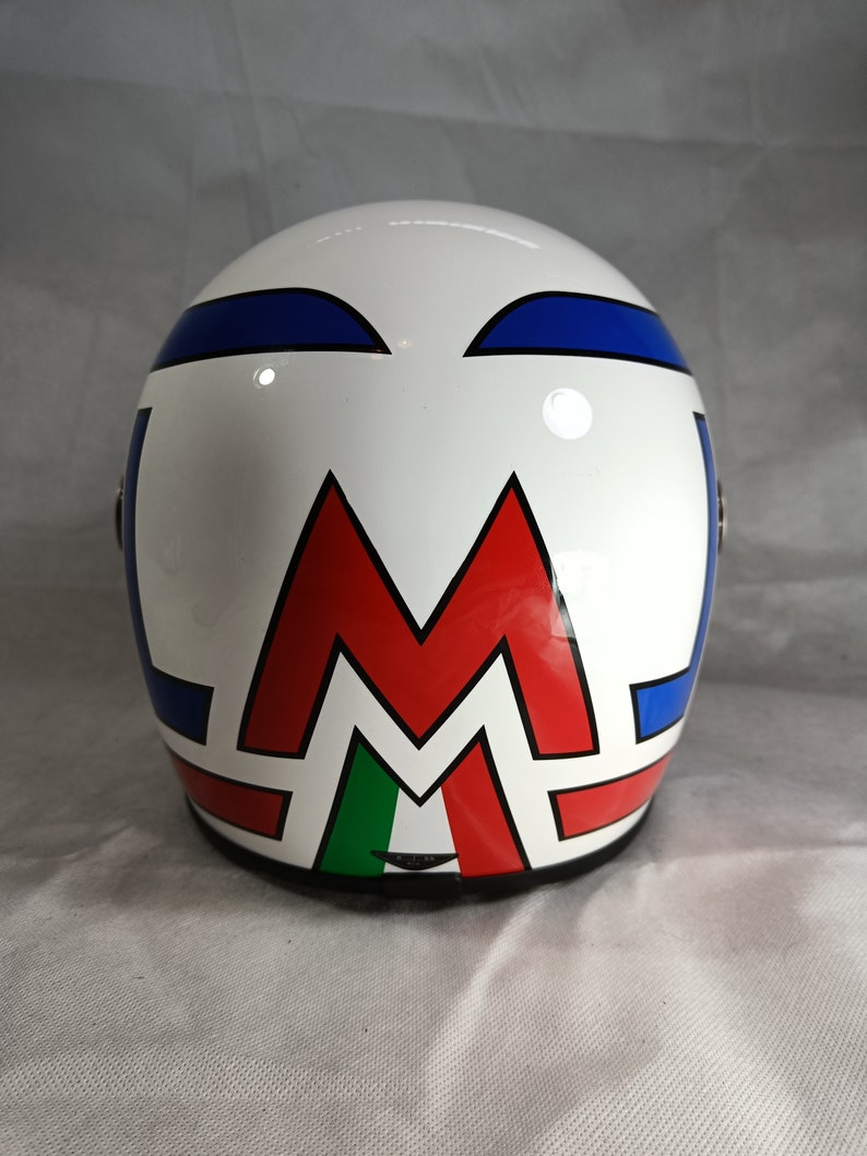 Rare Agv X3000 Marco 'lucky' Lucchinelli Race Replica Motorcycle Helmet ...