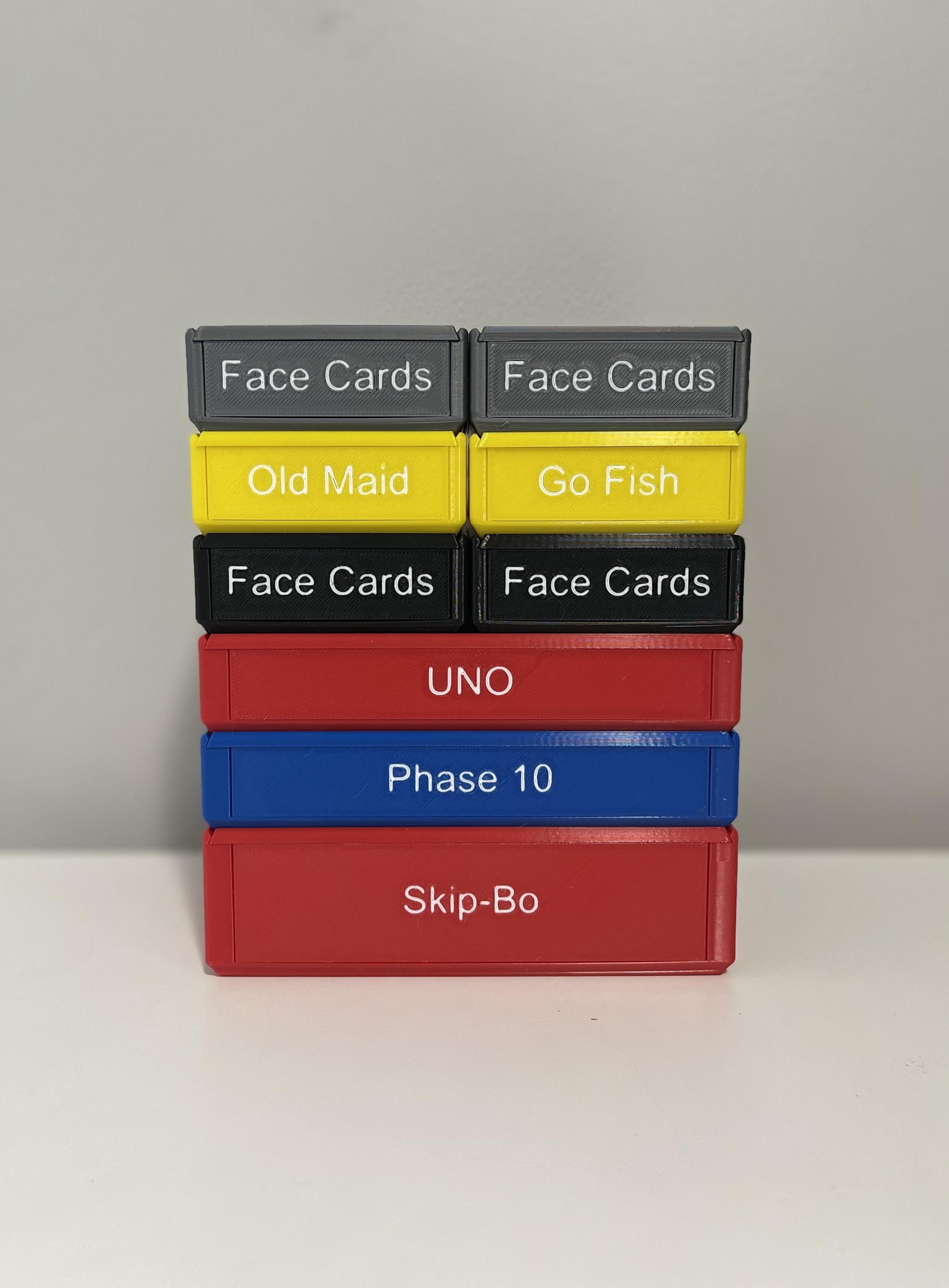 Customizable, Stackable Card Box - 3D Printed - Modern Game, Scrapbook ...