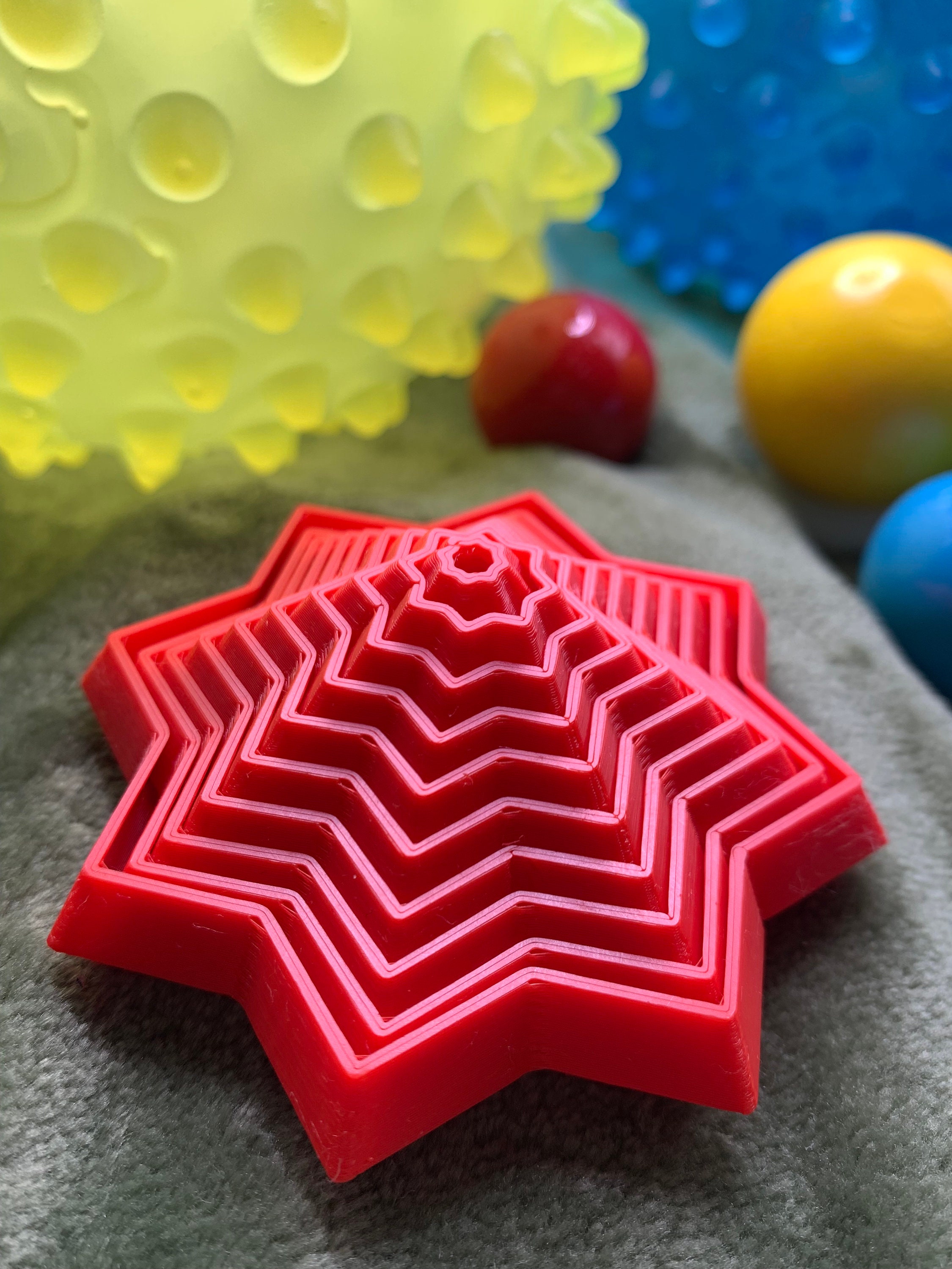 3D Printed Fidget Toys - Includes 5-pointed, 8-pointed Stars, and ...