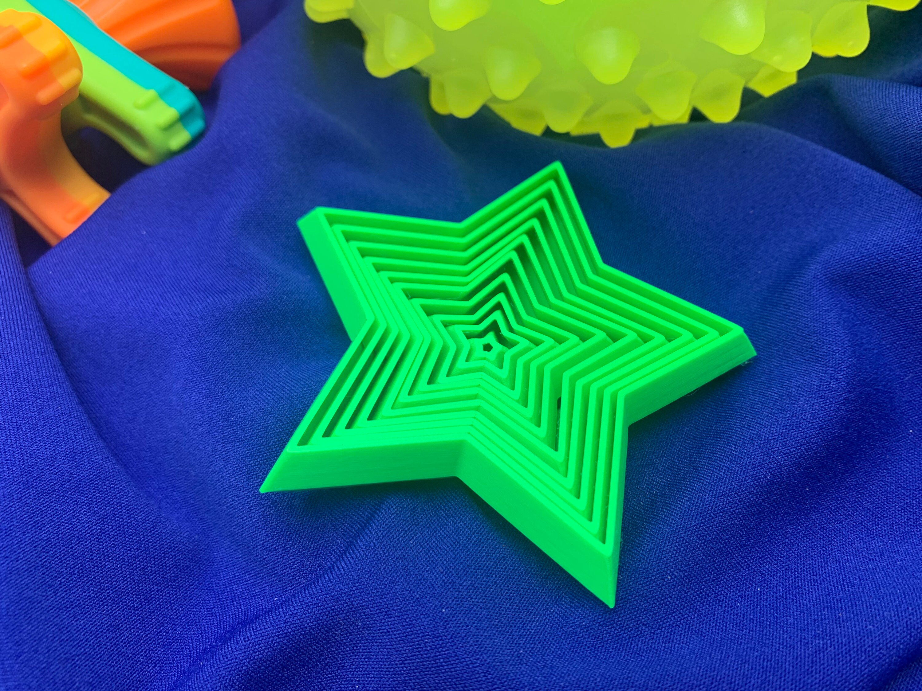 3D Printed Fidget Toys Includes 5-pointed, 8-pointed Stars, and Fidget ...