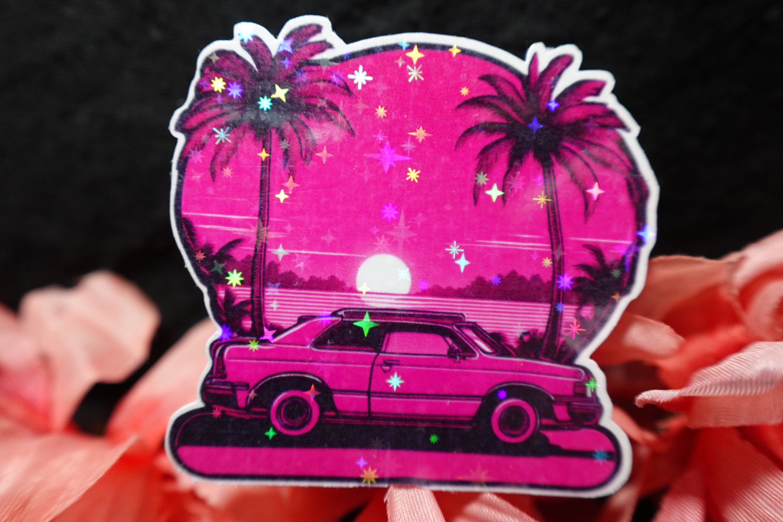 15pc Pretty and Pink Sitckers, Holographic Pink Stickers, Girly ...