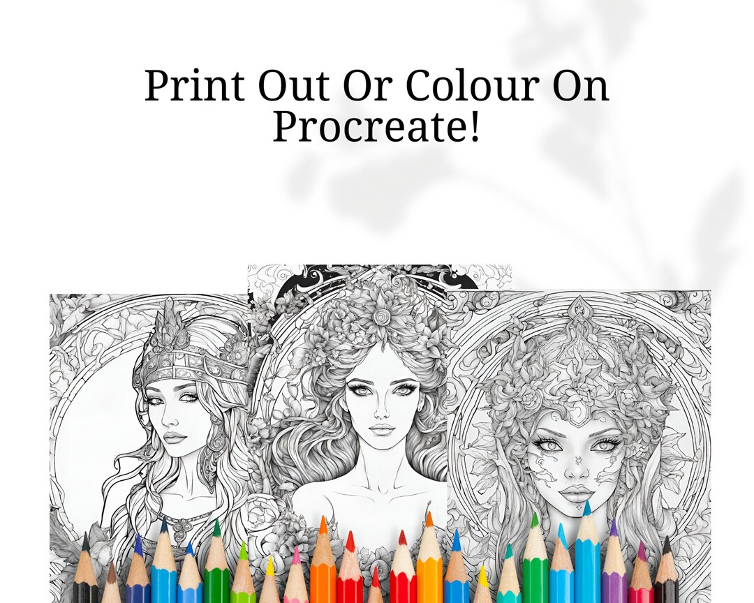 Mystical Colouring Pages - Adult Mindfulness Colouring - Etsy