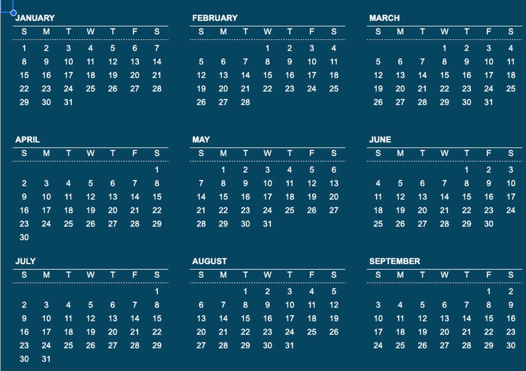 Spreadsheet - How to Make Calendars - Etsy