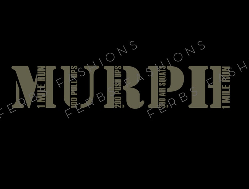 Crossfit Murph Shirt Decal Design - Etsy