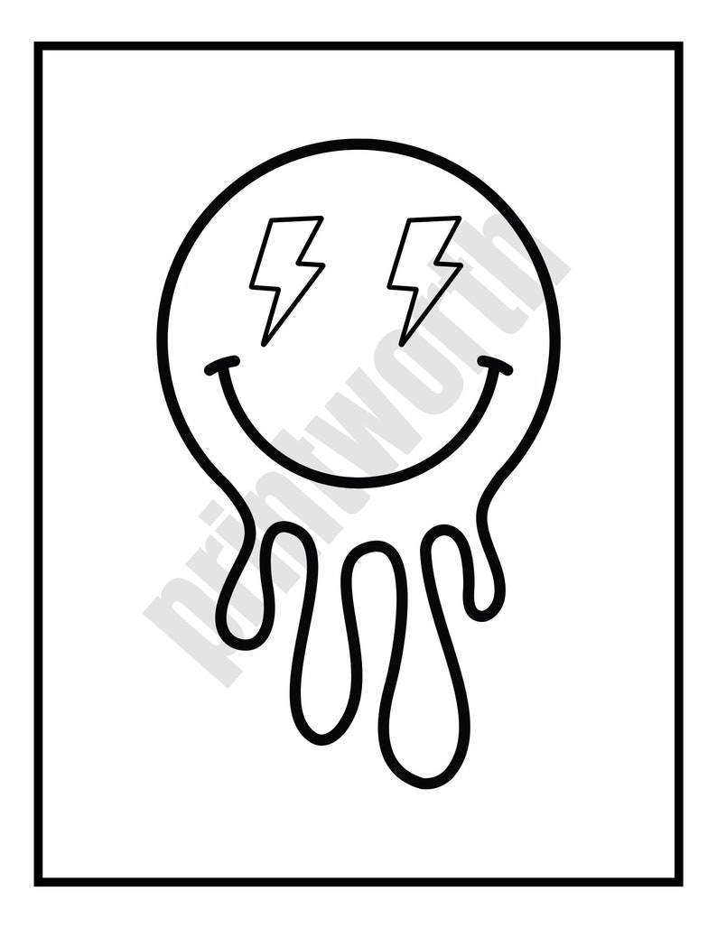 Preppy Coloring Pages - Etsy