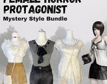 Female Horror Game Protagonist Style Bundle | Dark Coquette ...