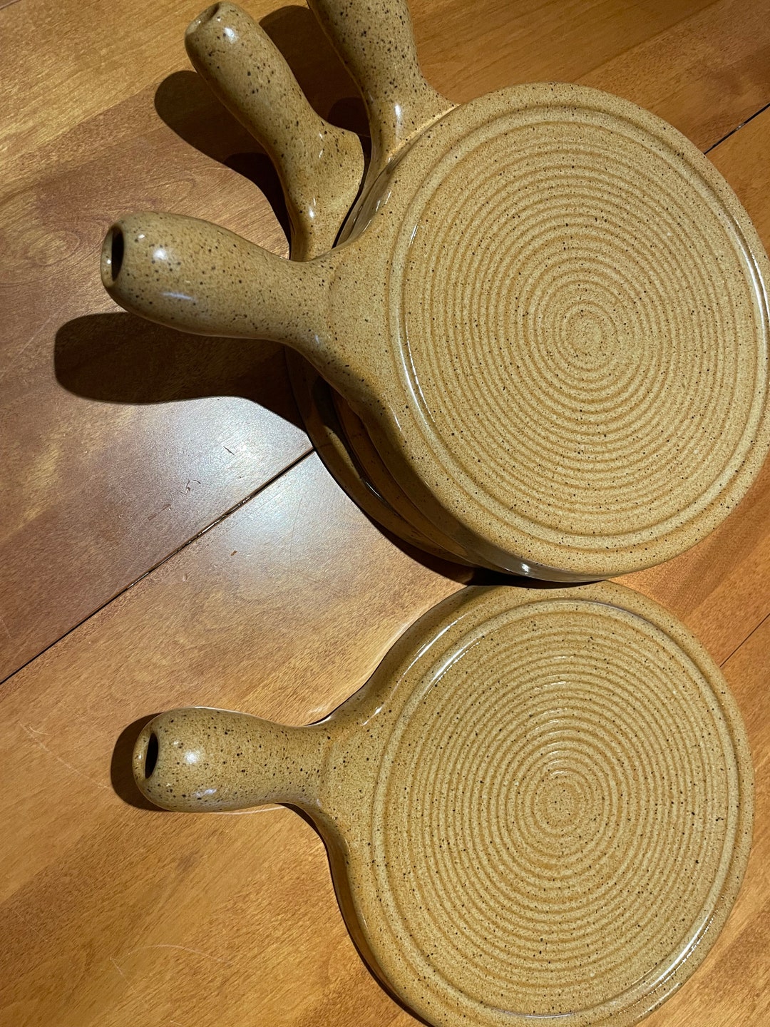 Studio Pottery Stoneware Plates set of 2 - Etsy