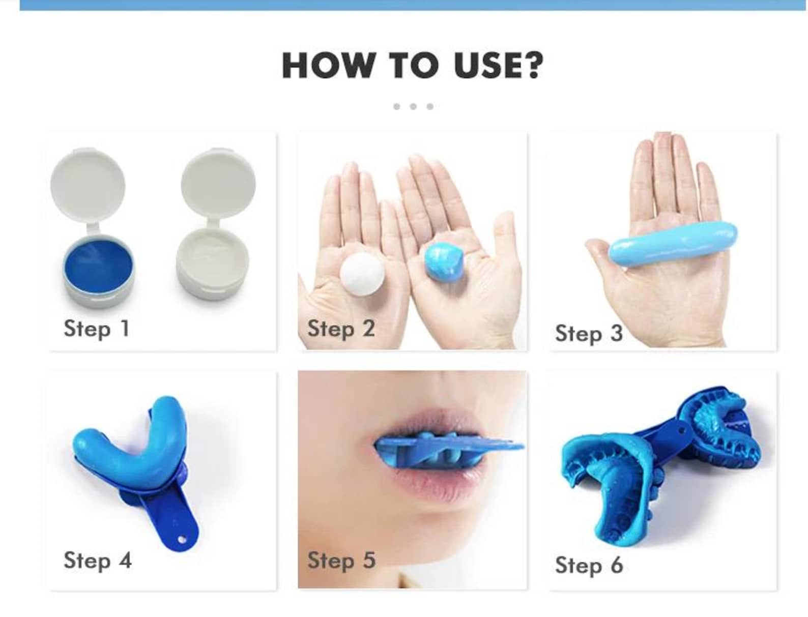 DIY Dental Impression Kit- Putty & Mouth Tray Only - Etsy