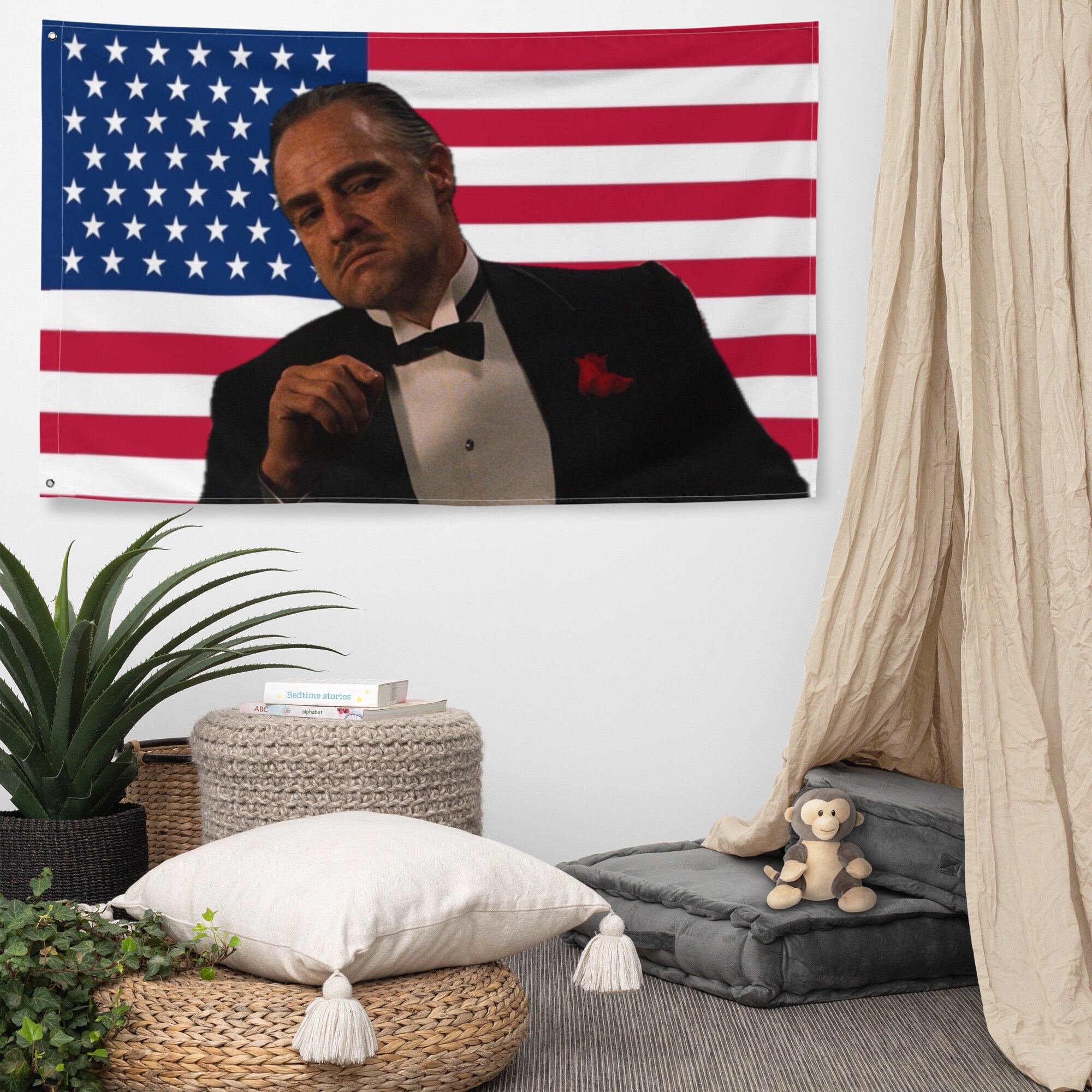 The Godfather Flag/tapestrywall Decorfan Art - Etsy