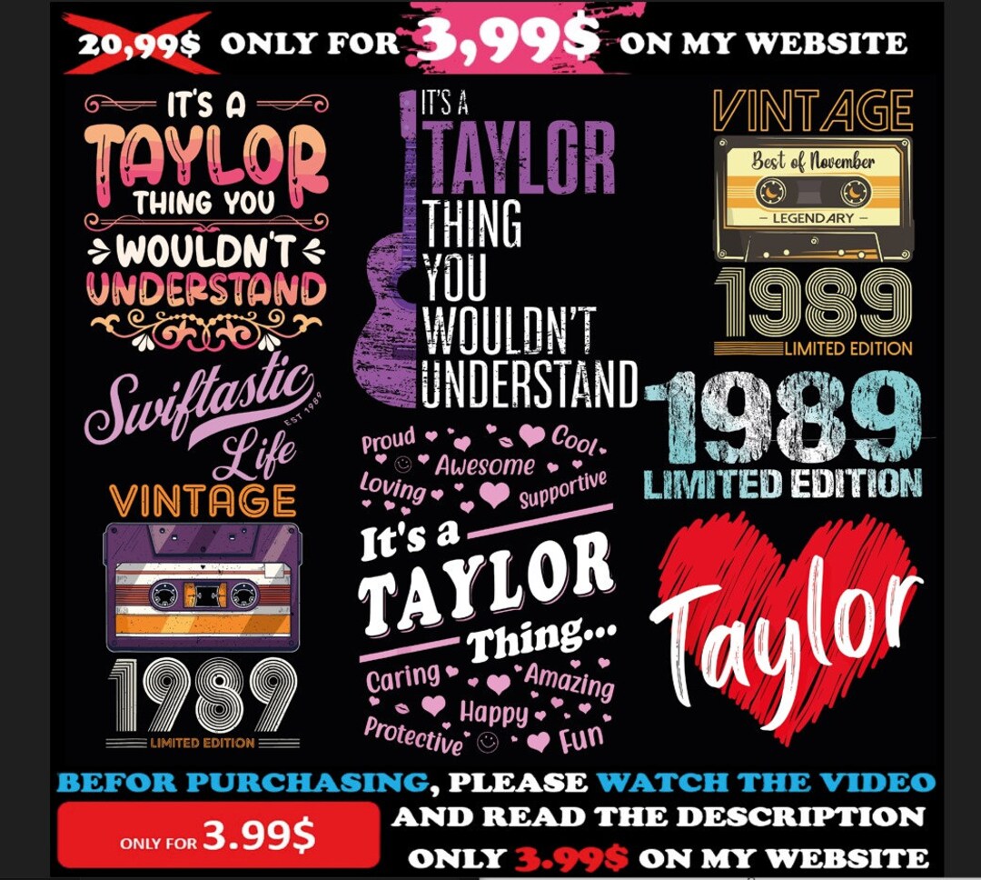1989 Taylor Swift Taylor's Version Logo PNG 1989 TV PNG - Etsy