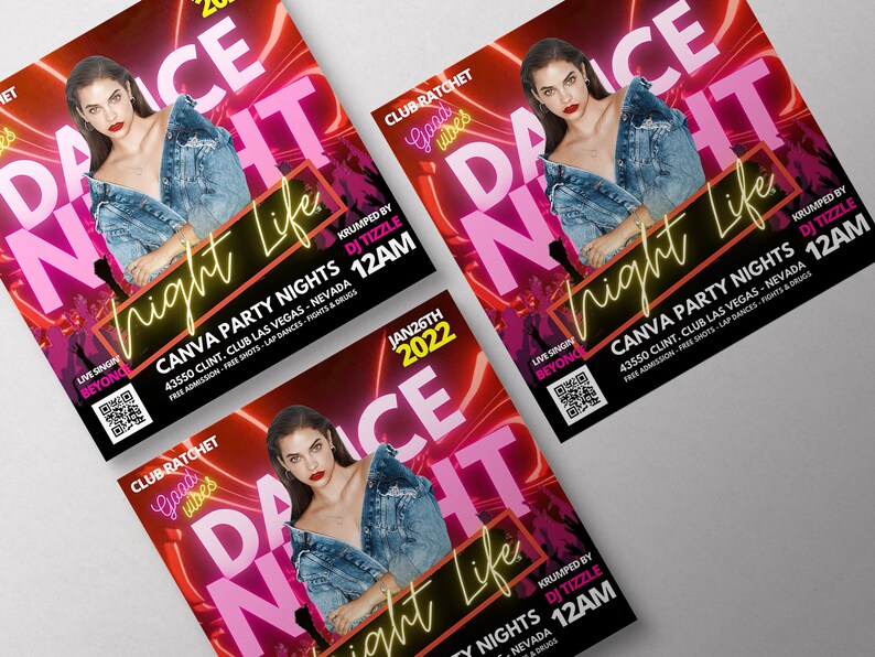 Party Animated Flyer Template Design for Canva Photopea DIY Flyer ...