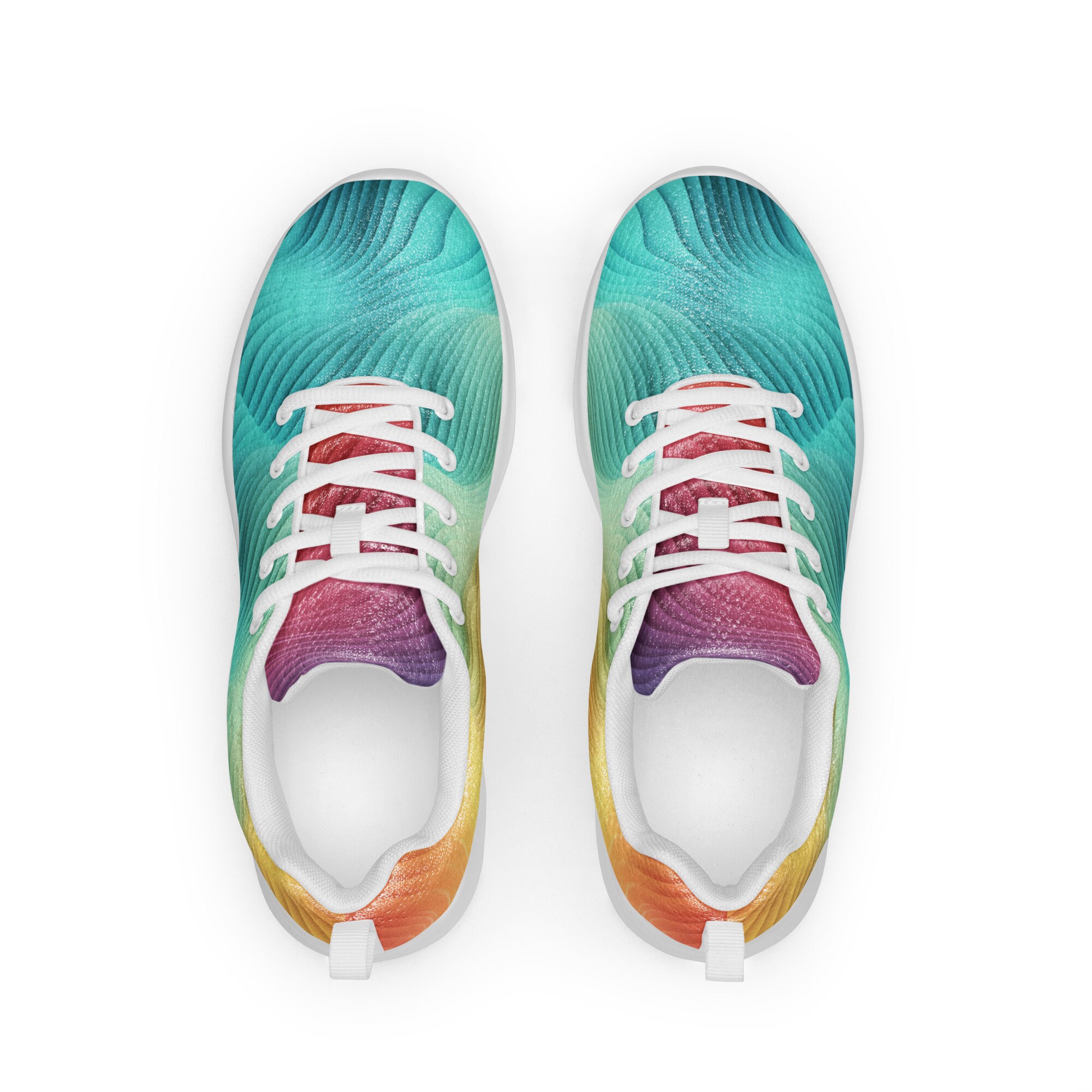 Men’s Athletic Shoes: Vivid Radiation Waves 1.0 - Etsy