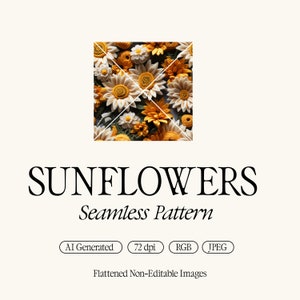 Hyper Realistic Crochet Sunflower Seamless Pattern - Etsy