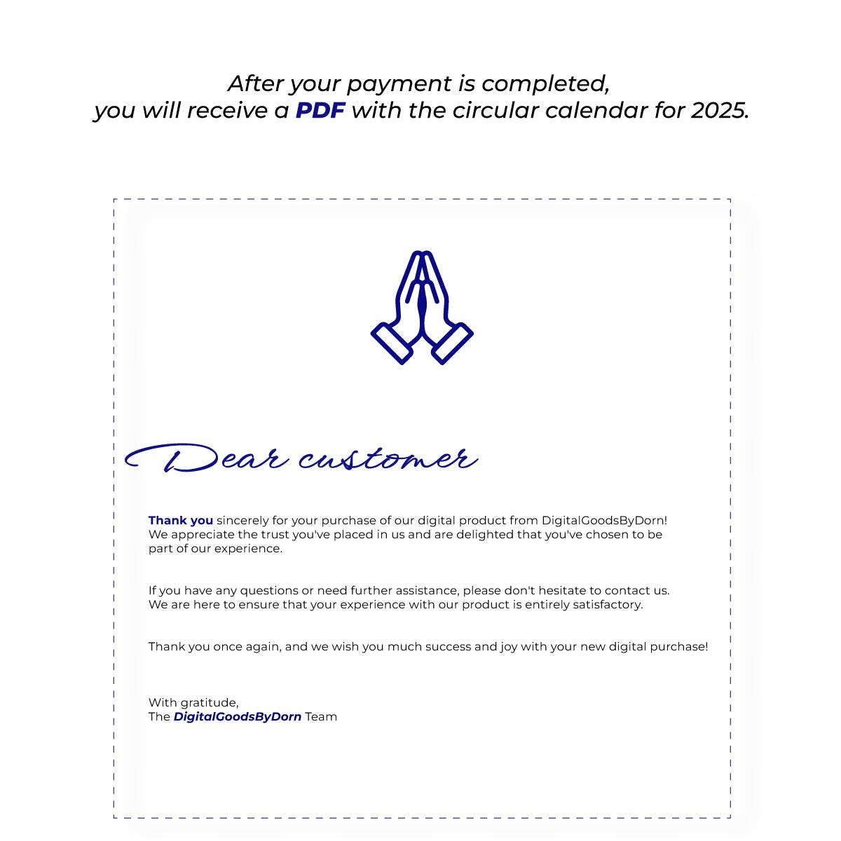 2025 Digital Circular Calendar Warm Colors Monthly Annual Overview - Etsy