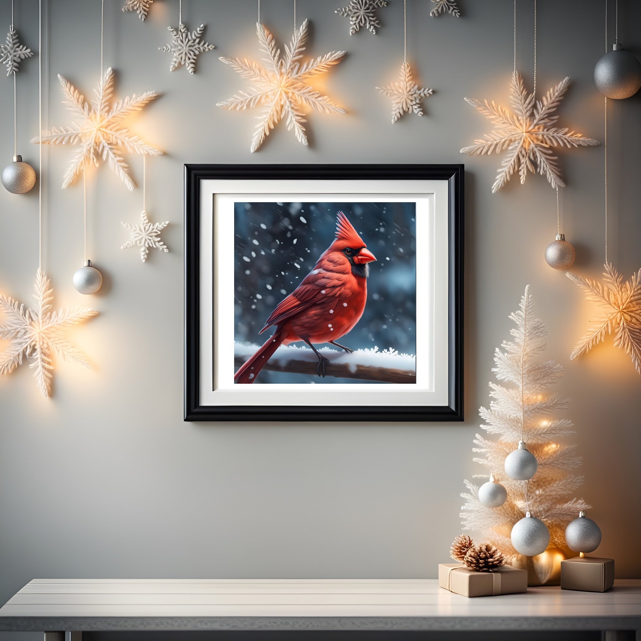 Cardinal Bird Print Winter Collection: Cardinal Bird. Printable Poster ...