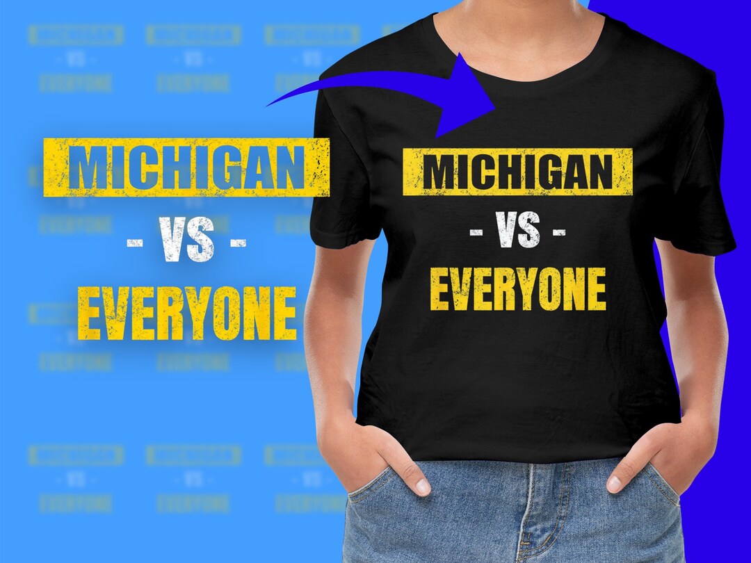 Michigan Vs Everybody PNG Wolverines Football Fan Gear - Etsy