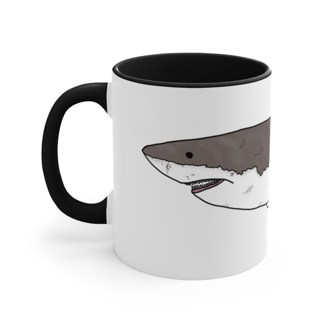 Shark Coffee Mug, Great White Shark, Coffee Mug, Tea Mug, Shark Week ...
