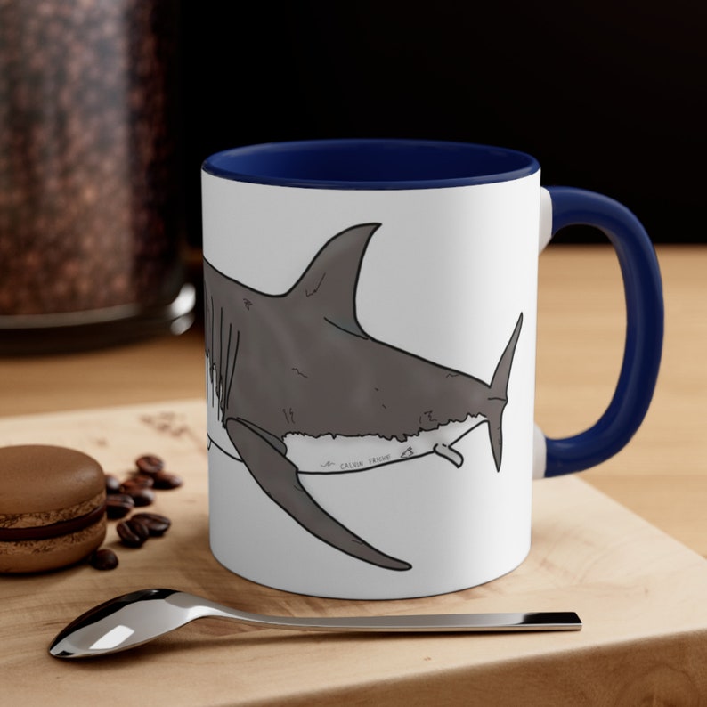 Shark Coffee Mug, Great White Shark, Coffee Mug, Tea Mug, Shark Week ...