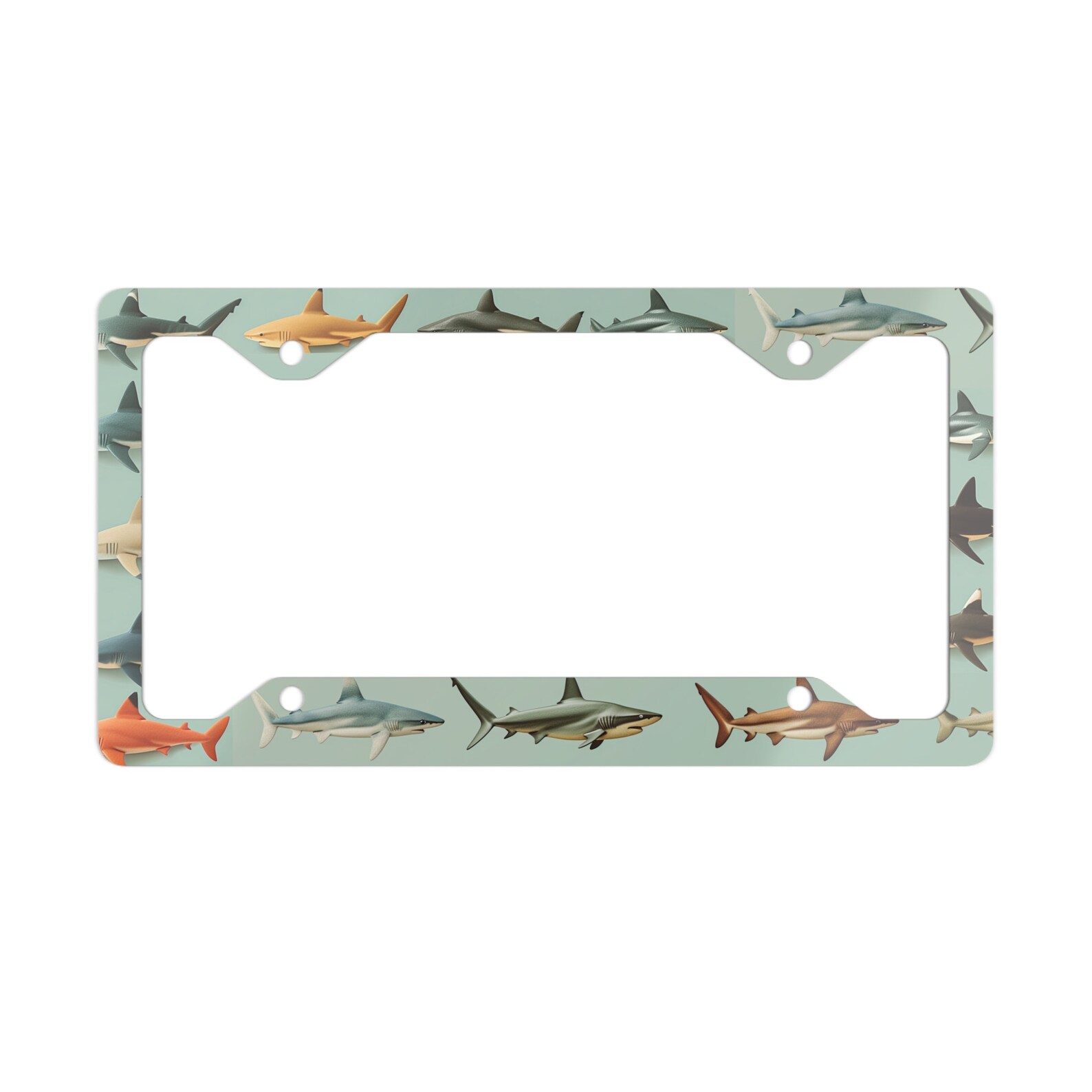 Shark License Plate Frame, Metal License Plate Frame - Etsy