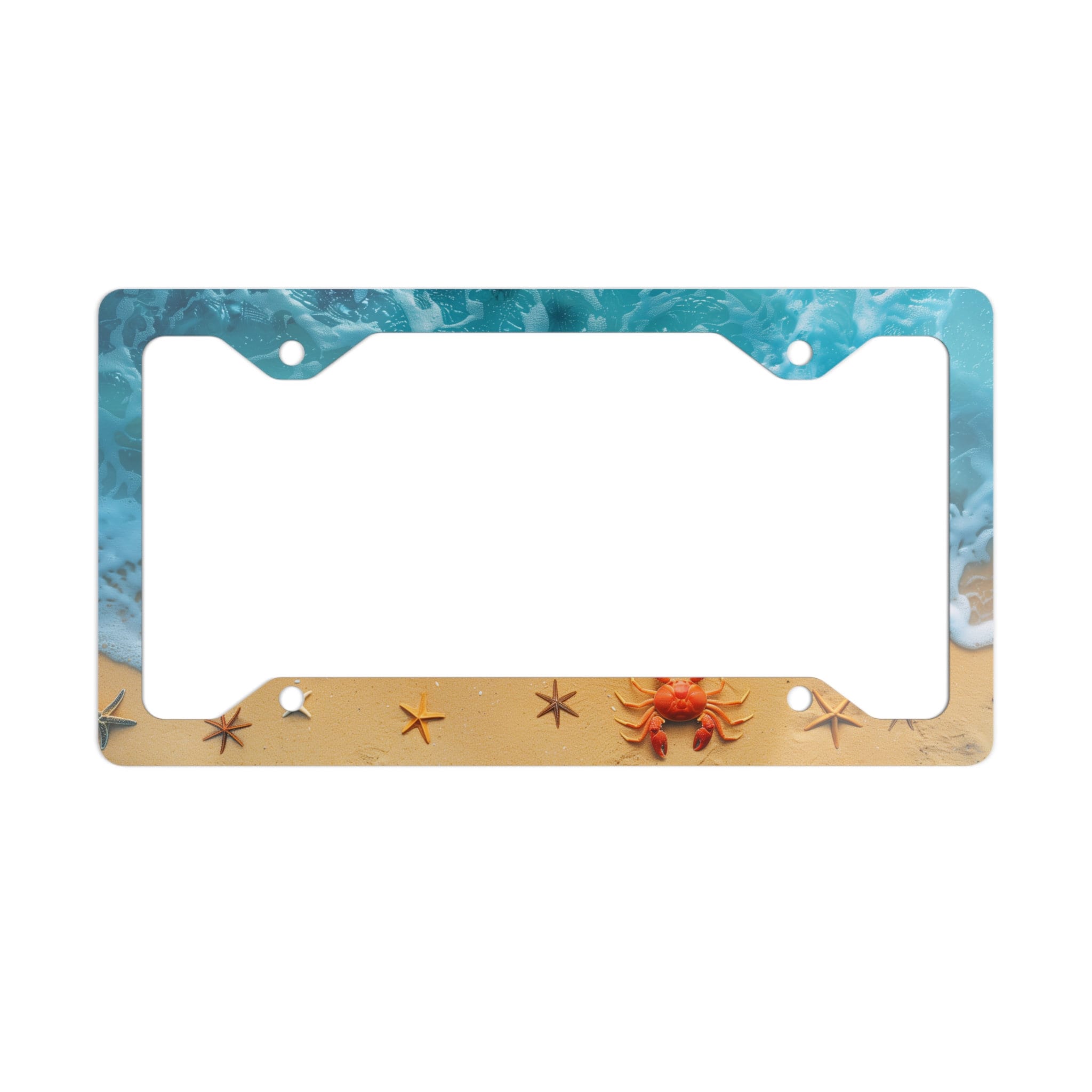 Standard Beach License Plate Frame License Plate Frame Ocean Star Fish ...