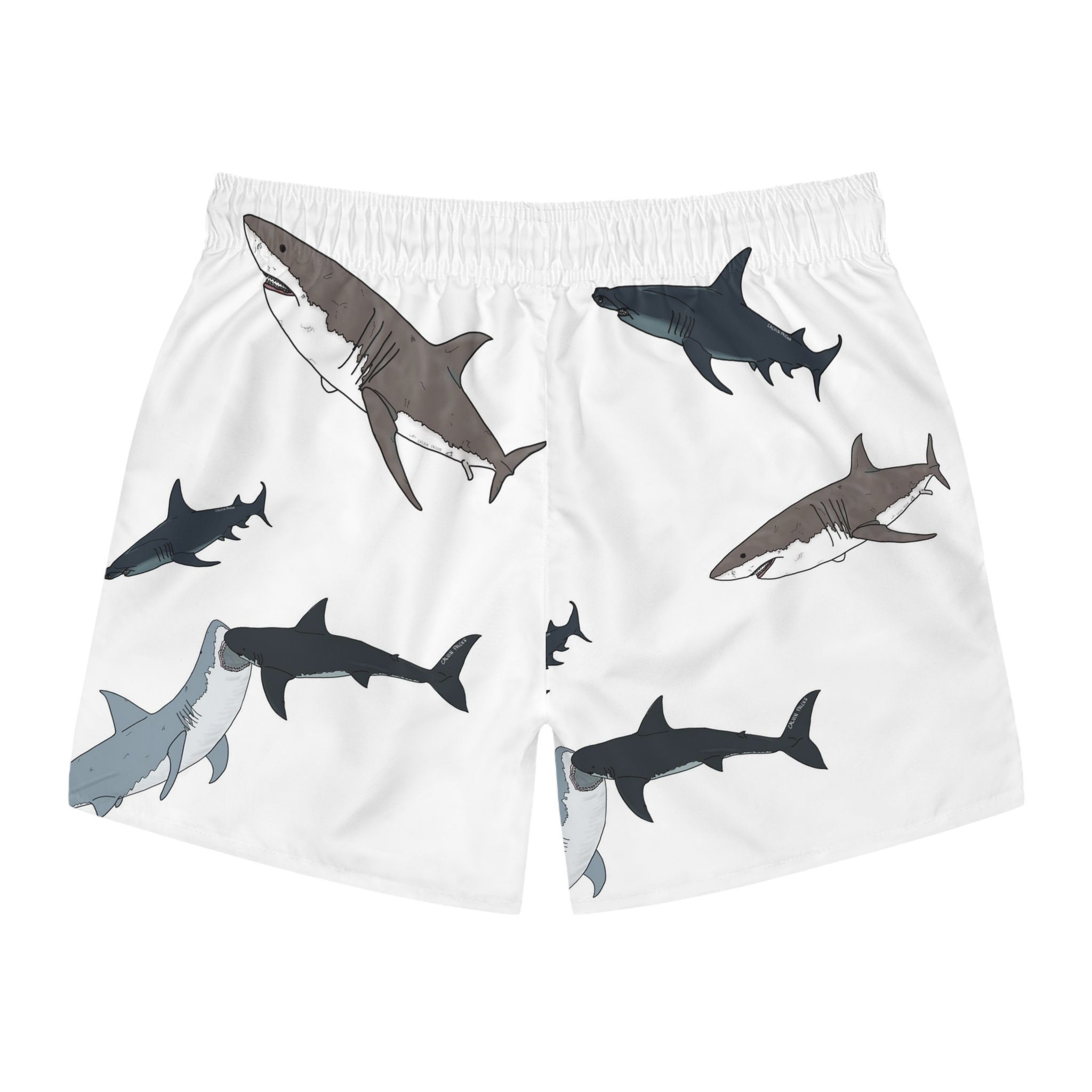 Shark Swim Trunks Great White Shark Hammerhead Shark Sharks - Etsy