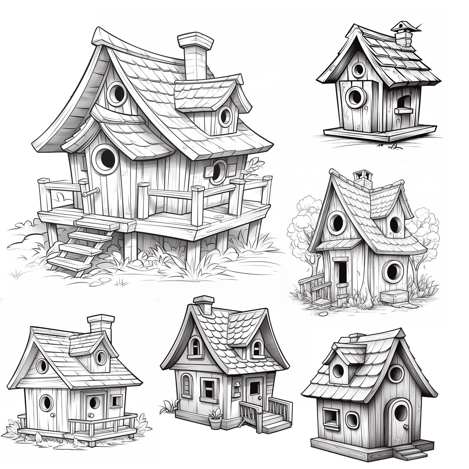 Procreate Bird House Stamps | 100+ Procreate Bird House Brushes | Cute ...