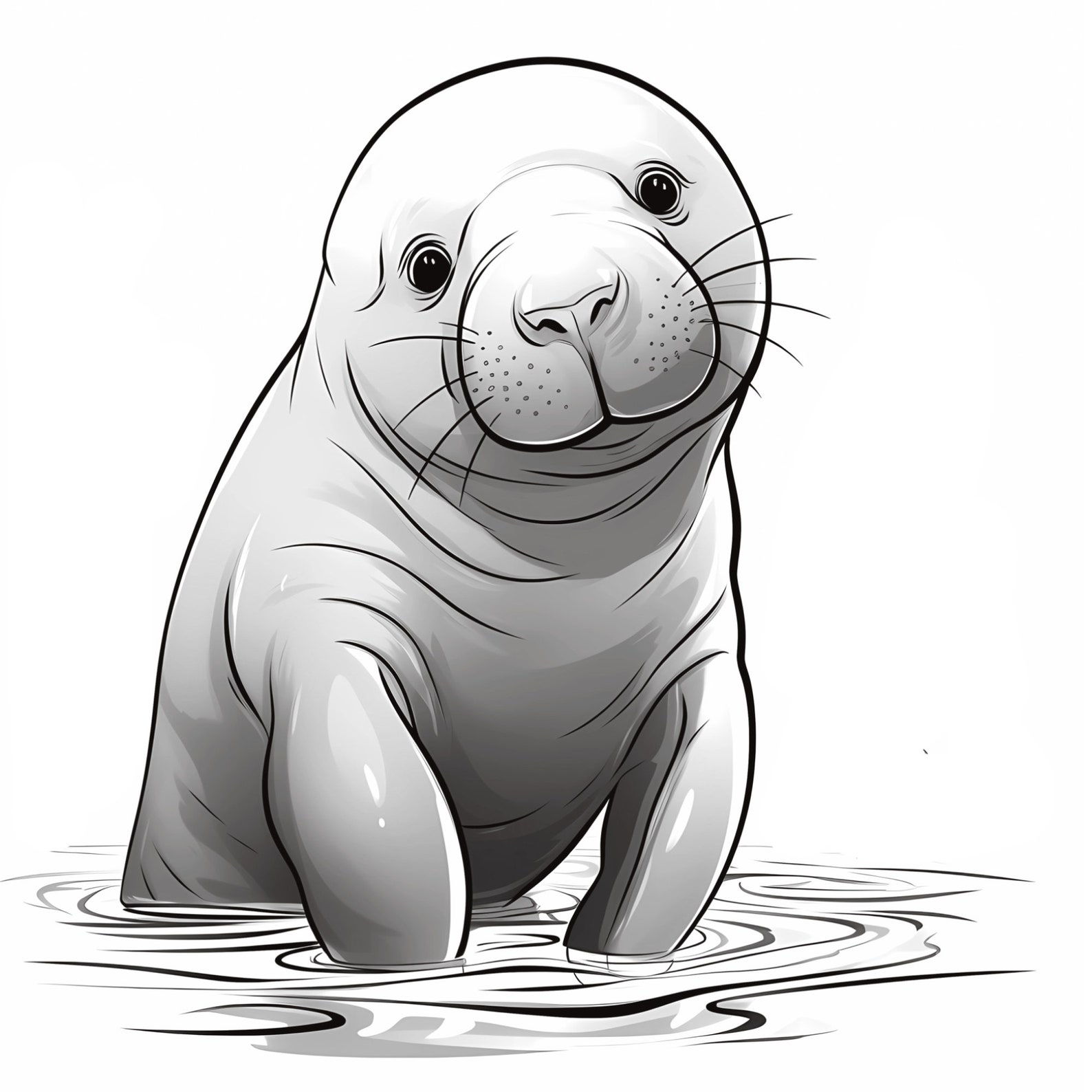 Procreate Animals Stamps | 30+ Manatee Procreate Brushes | Animal ...