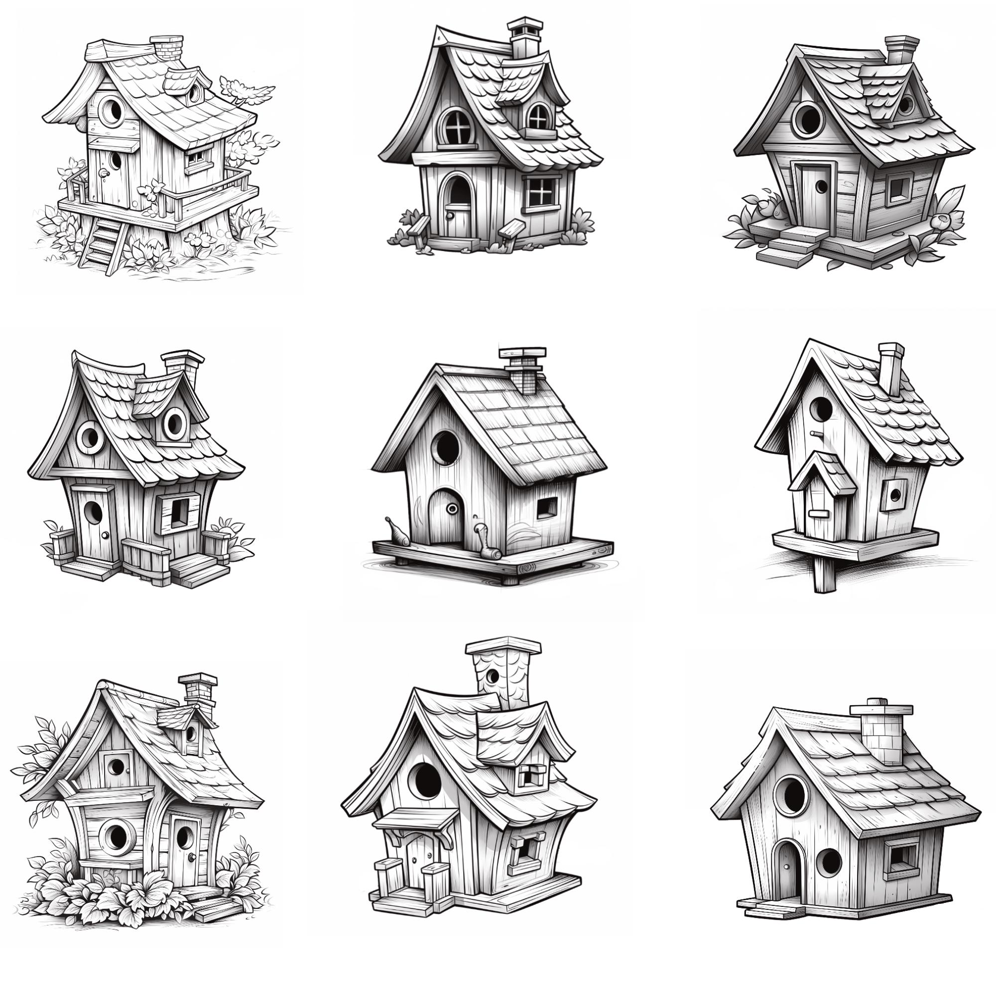Procreate Bird House Stamps | 100+ Procreate Bird House Brushes | Cute ...