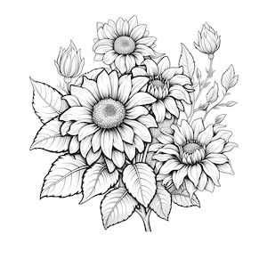 Procreate Sunflower Stamps | 100+ Sunflower Procreate Brushes ...