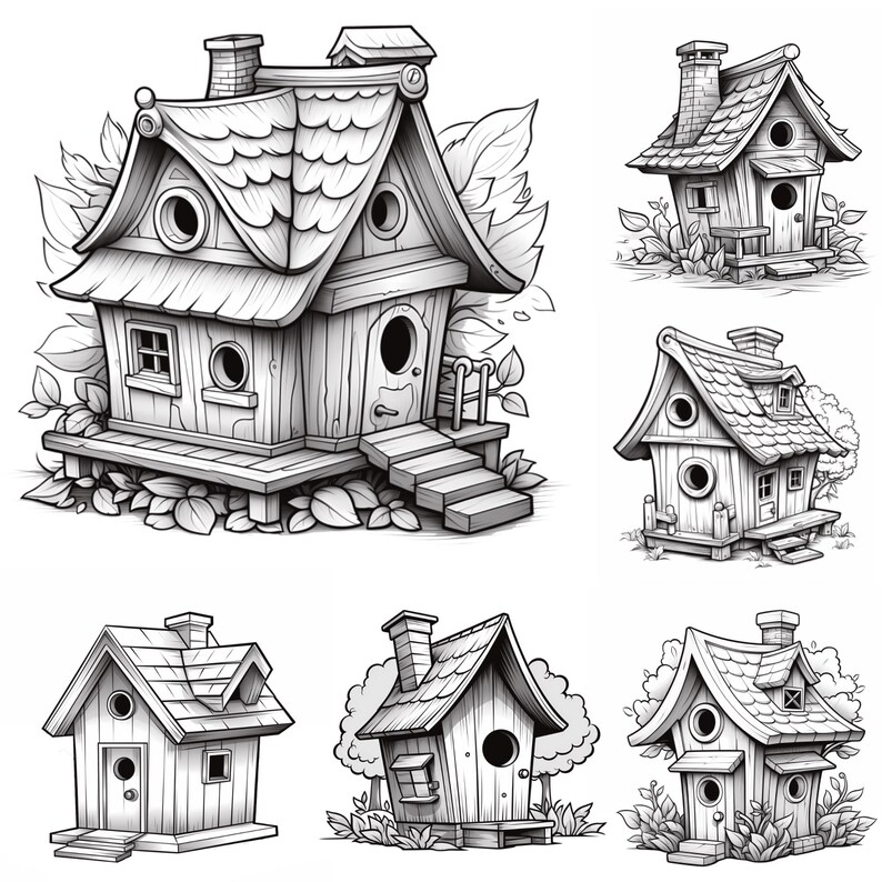 Procreate Bird House Stamps | 100+ Procreate Bird House Brushes | Cute ...