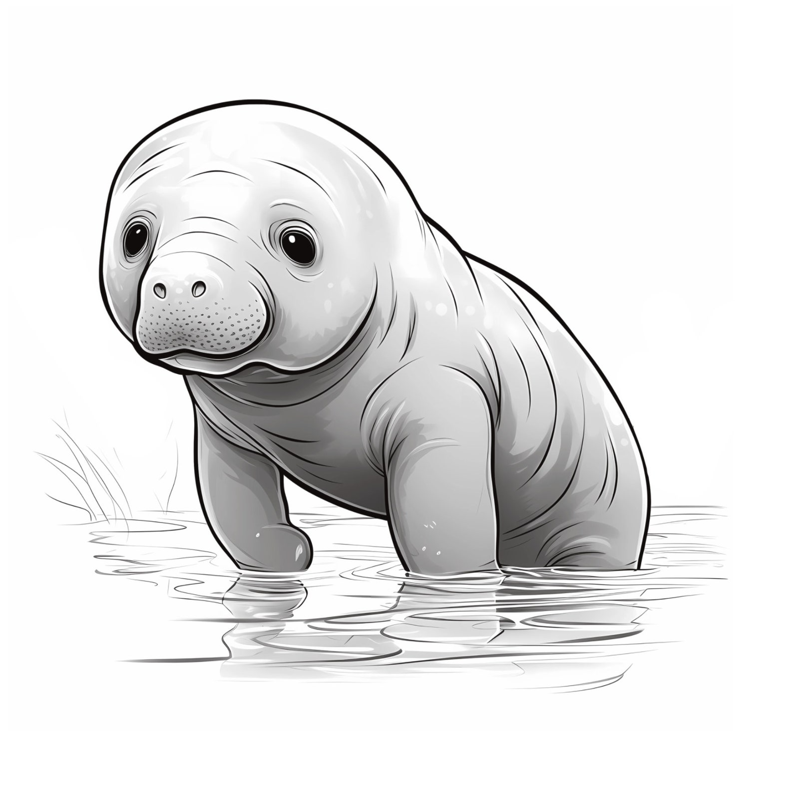 Procreate Animals Stamps | 30+ Manatee Procreate Brushes | Animal ...