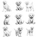 Procreate Labrador Retriever Dog Animals Stamps | 100+ Dogs Procreate ...