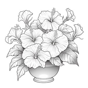 Procreate Hibiscus Flower Stamps | 100+ Hibiscus Flower Procreate ...