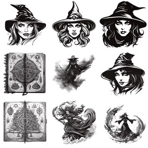 Witches PNG | 70 Horror Clipart | Halloween Png | Witches Clipart ...