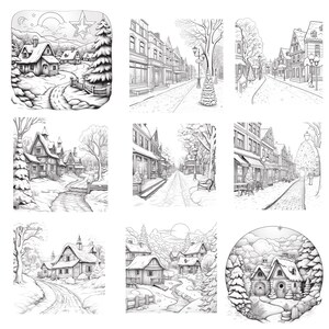 Procreate Christmas Scenes Stamps | 100+ Christmas Procreate Brushes ...