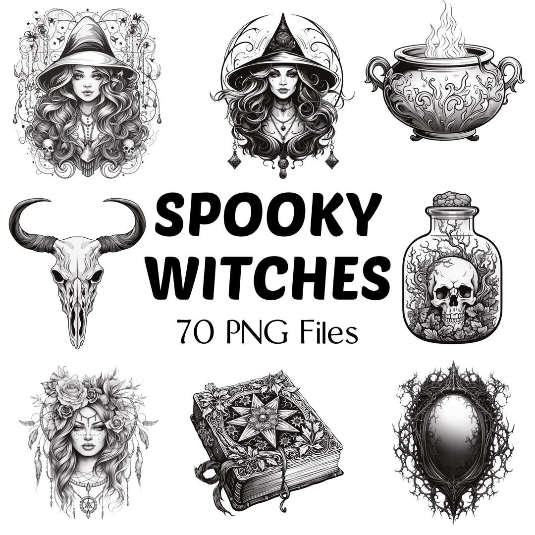 Witches PNG | 70 Horror Clipart | Halloween Png | Witches Clipart ...
