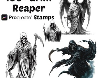 Procreate Spooky Houses Stamps | 100+ Haunted Houses Procreate Brushes ...