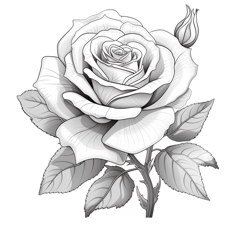 Procreate Rose Flower Stamps | 100+ Rose Flower Procreate Brushes ...