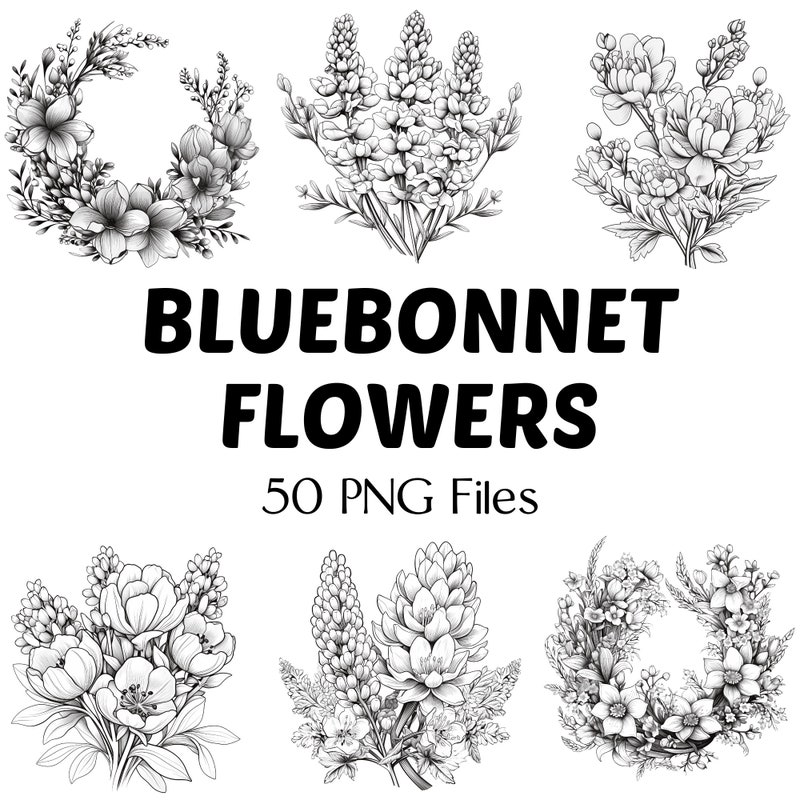 Bluebonnet Art - Etsy