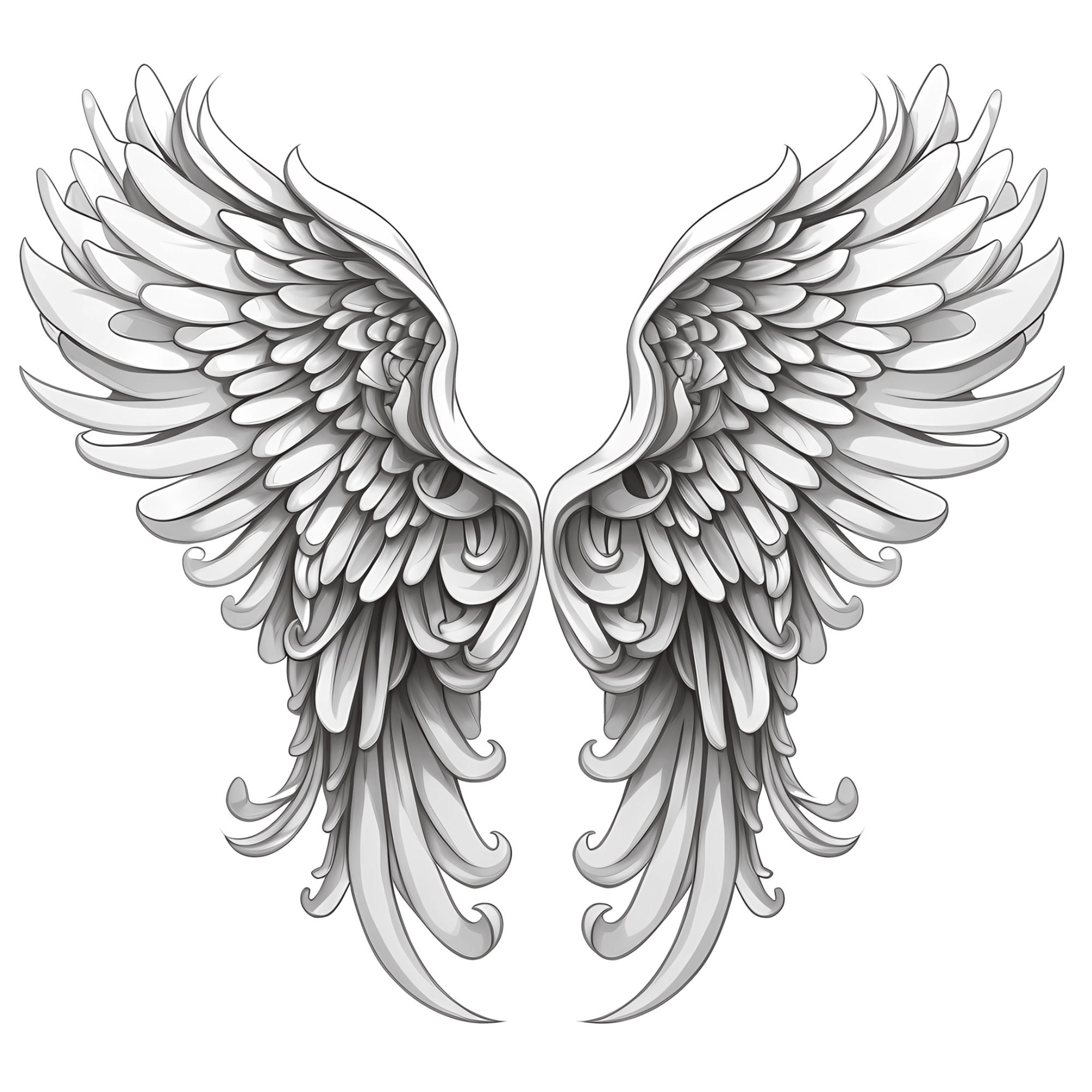 Procreate Angel Wings Stamps | 100+ Angel Wings Procreate Brushes ...