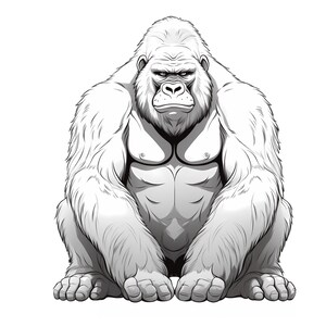 Procreate Animals Stamps | 100+ Gorilla Procreate Brushes | Animal Procreate Brushes | Nature ...