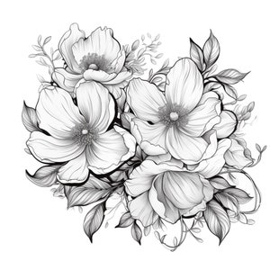 Procreate Wild Rose Flower Stamps 50 Wild Rose Flower Procreate Brushes ...