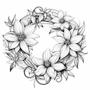 Procreate Clematis Flower Stamps | 50+ Clematis Flower Procreate Brushes | Botanical Procreate ...