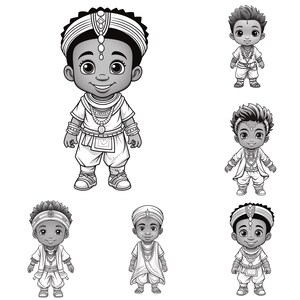 African Chibi Boy Png Clipart | 65 Boys Portrait Clipart | Human ...