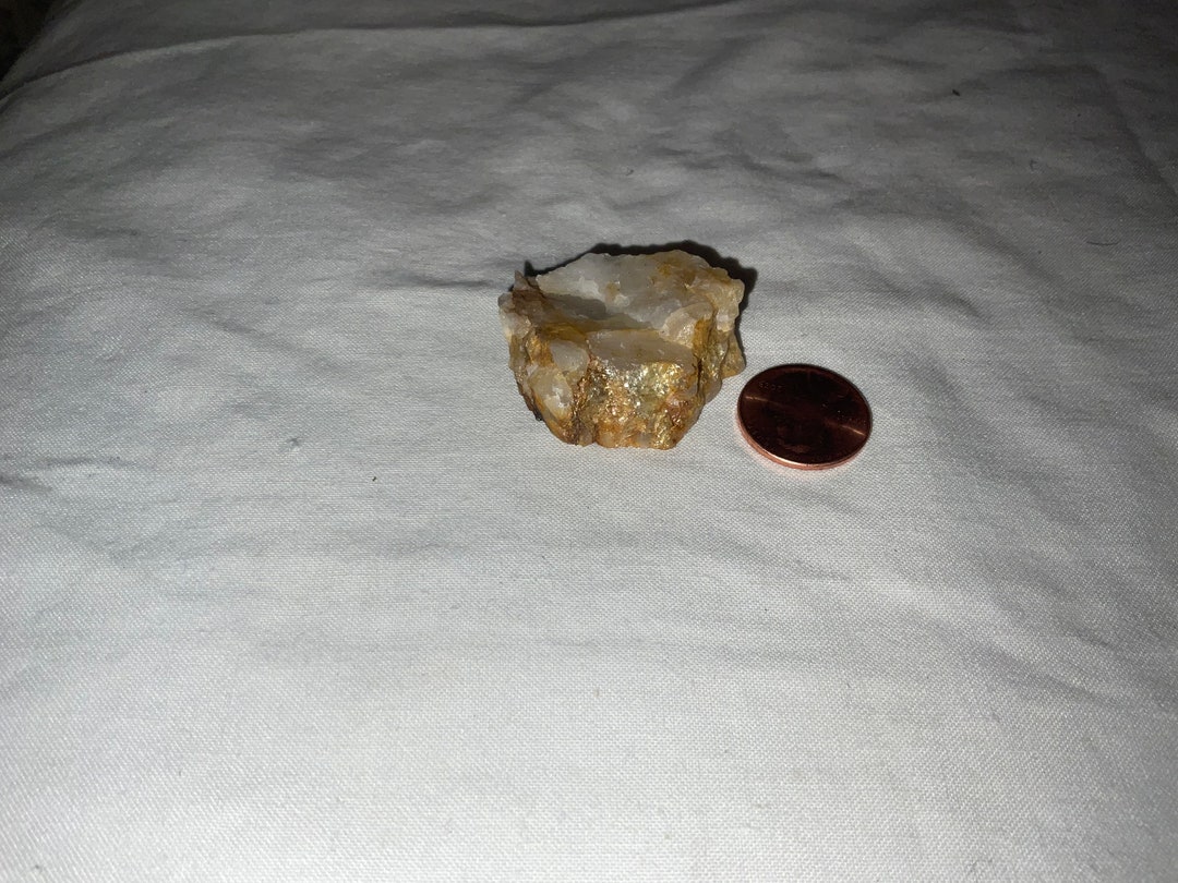 Quartz Crystal Gold - Etsy